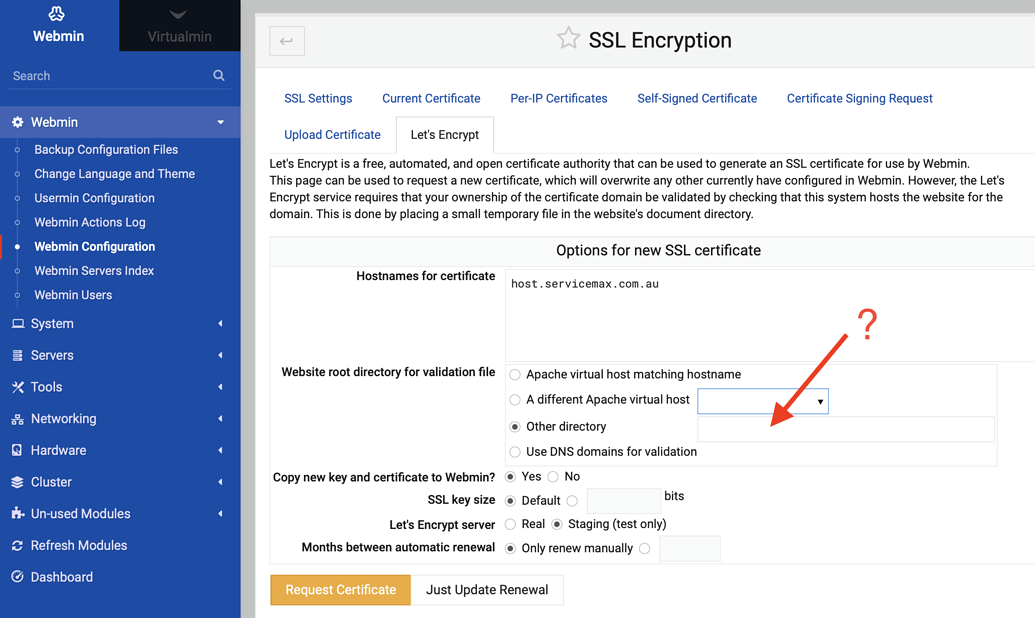 Letsencrypt Cant Get Ssl Cert Webmin Virtualmin Community