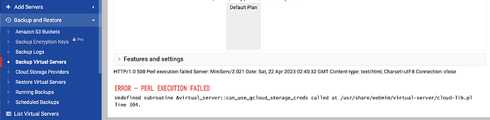 Error — Perl execution failed: after Virtualmin 7.7 upgrade ... Error — Perl execution failed: after Virtualmin 7.7 upgrade ...