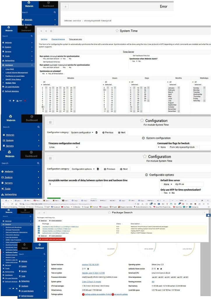 Time server sync errror on Debian with chrony instead of ntpdate ...