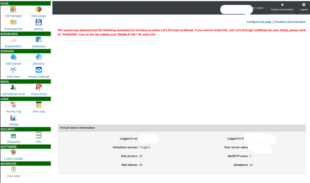 Simple GUI for Virtualmin - Virtualmin - Virtualmin Community