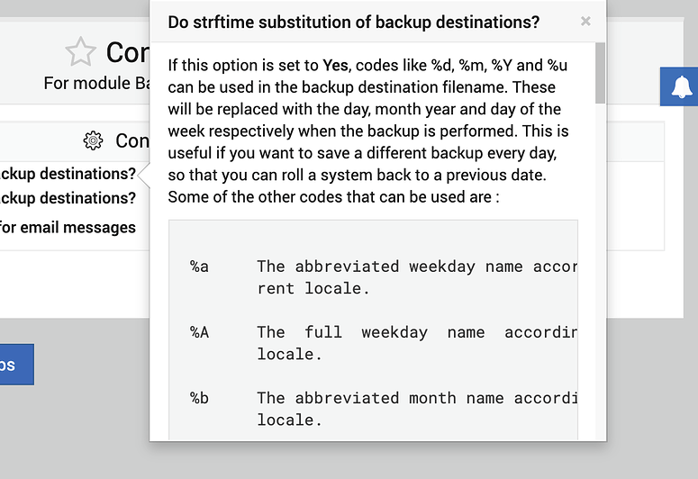 Filesystem backup configuration webmin - Webmin - Virtualmin Community Filesystem backup configuration webmin - Webmin - Virtualmin Community