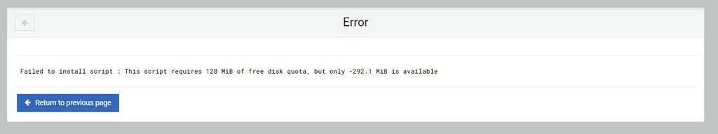Install Wordpress via Script error - Help! (Home for newbies) - Virtualmin Community