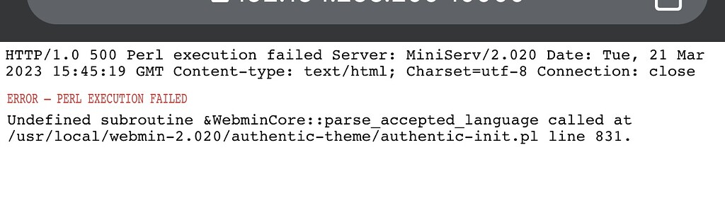 Upgrading webminimal (2.013 -> 2.020) breaks webmin - Webmin - Virtualmin Community