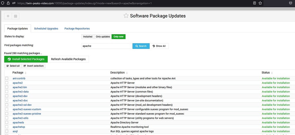 Todays Update (14-May-2024) wants to update Apache2 when it's not even installed - Virtualmin ...