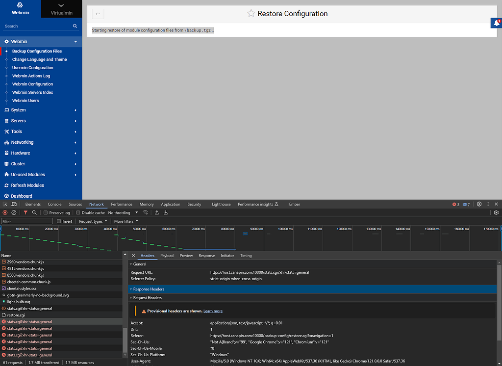 Restoring Virtualmin configuration on a fresh server breaks it - Webmin - Virtualmin Community