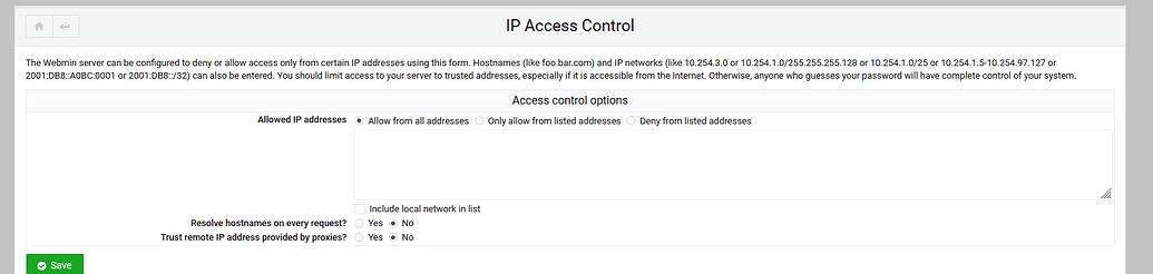 I cant access Webmin after IP changed - Webmin - Virtualmin Community I cant access Webmin after IP changed - Webmin - Virtualmin Community