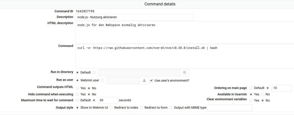 Custom Commands not `fully` executed but aborted - Virtualmin - Virtualmin Community