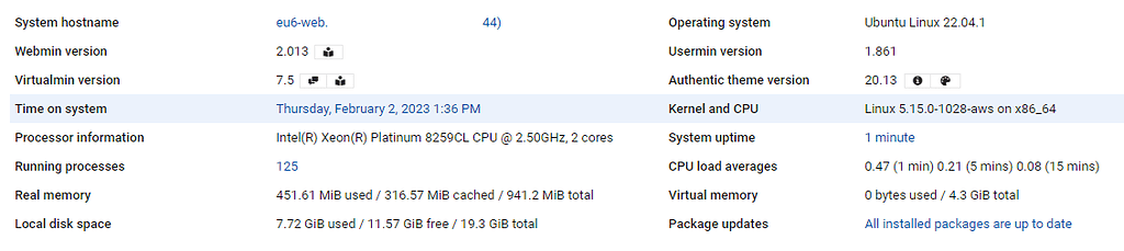 CF Tunnel to Webmin miniserv on localhost or AWS local subnet + CWAF on Ubuntu 22.04 AWS ...