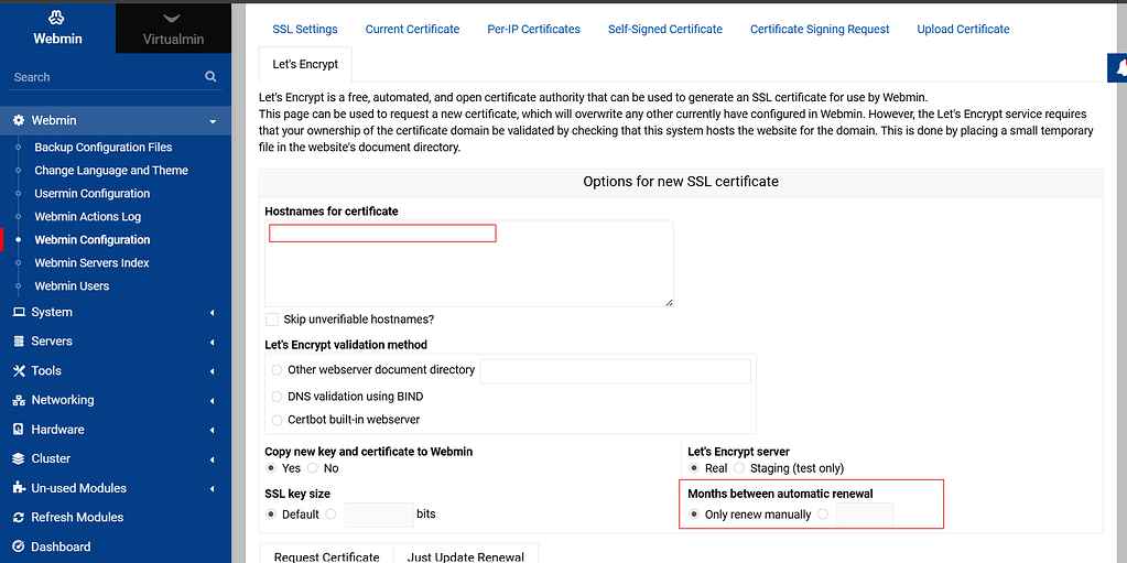 How to know if domain has been setup with auto renewal with Let's Encrypt - Page 2 - Webmin ...