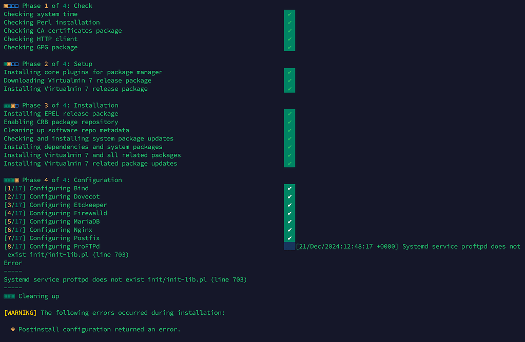 Virtualmin installation error on almalinux and rockylinux - Help! (Home for newbies ...
