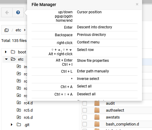 Filemanager file editor - Webmin - Virtualmin Community