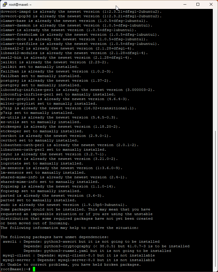 Fatal error: virtual-server::list_system_info failed & PERL execution ... Fatal error: virtual-server::list_system_info failed & PERL execution ...