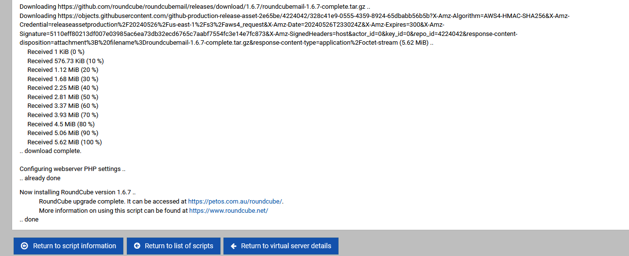 Php Version Not Found Script Installer Roundcube Virtualmin Virtualmin Community 