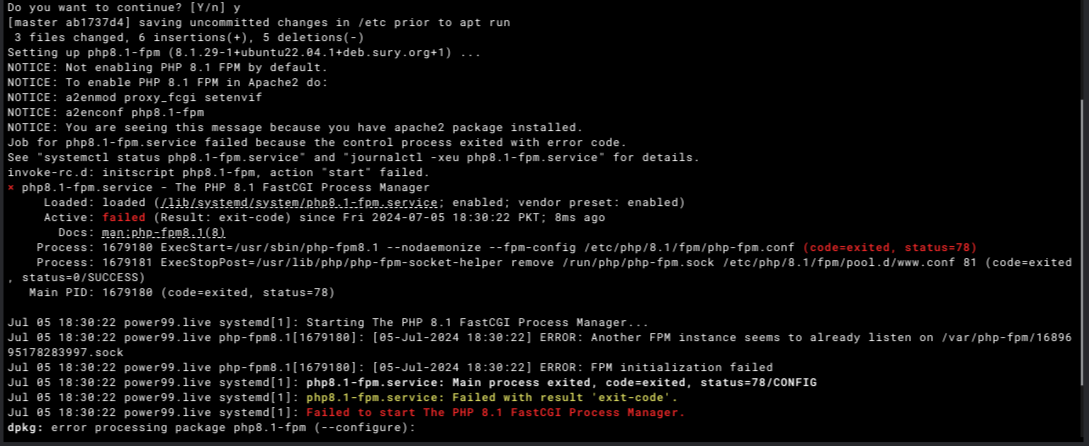 Cerbot not installing, socket conflict - Virtualmin - Virtualmin Community